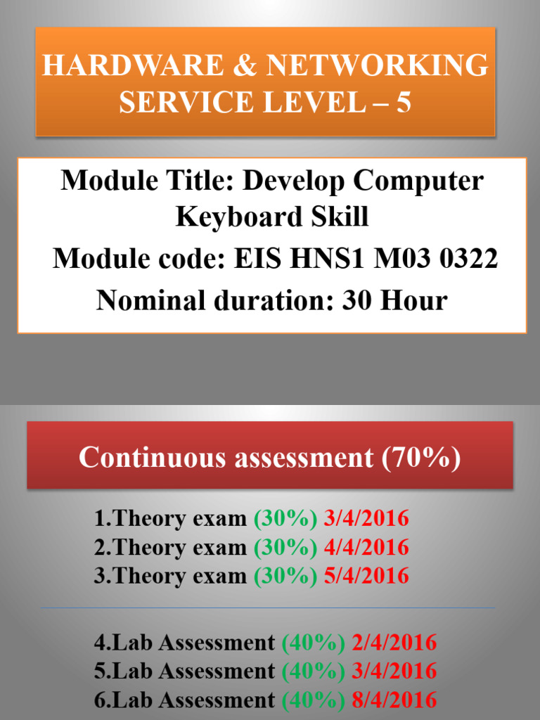 Keyboard Skills Development Module | PDF | Human Factors And Ergonomics ...