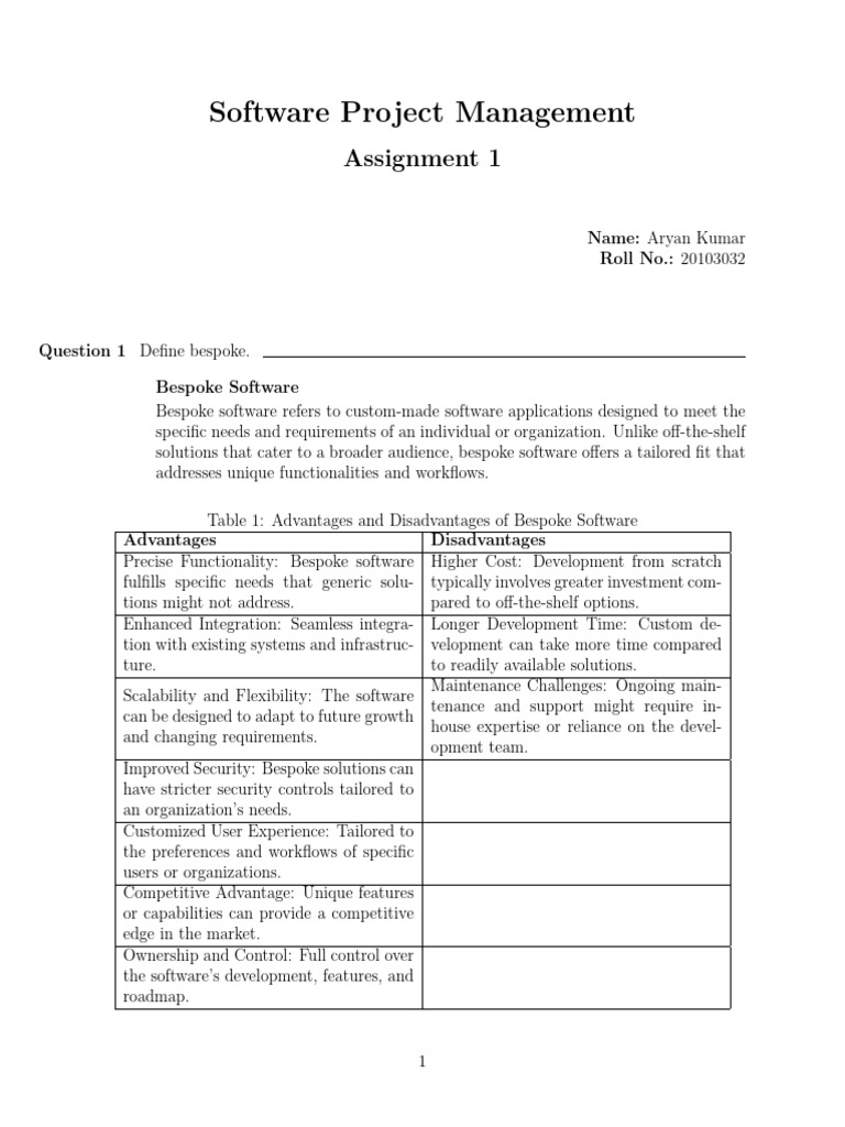 SPM Assignment | PDF | Project Management | Outsourcing