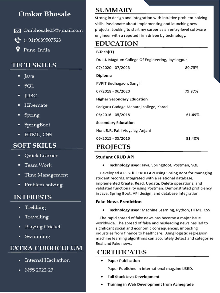 Omkar B Res | PDF | Computing