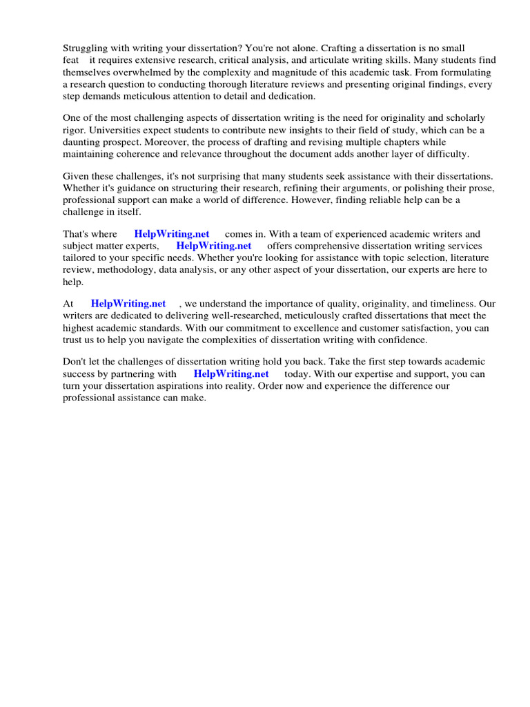 Dissertation Critique Examples | PDF | Academic Publishing | Essays