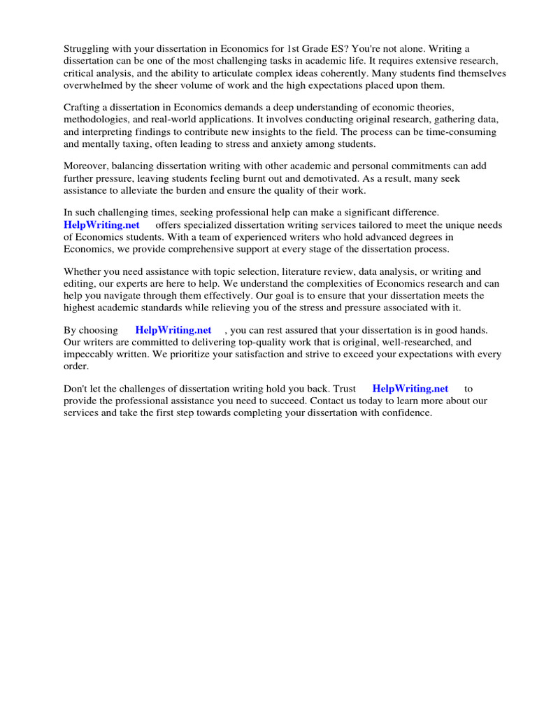 Dissertation Economie 1ere Es | PDF | Economics | Thesis