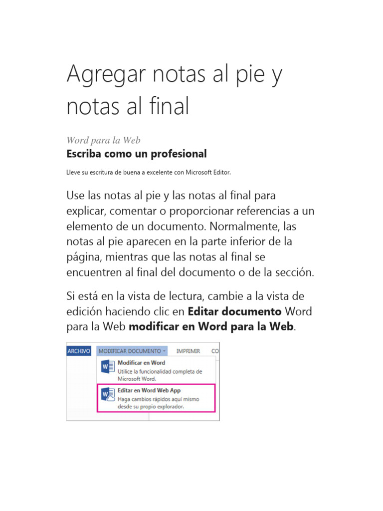 Agregar Notas Al Pie y Notas Al Final | PDF | Arte | Computadoras