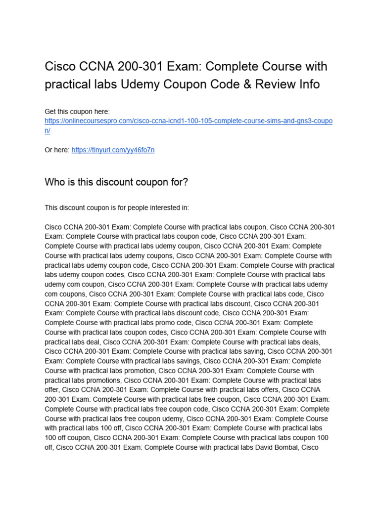 CCNA | PDF | Cisco Certifications | Computer Networking