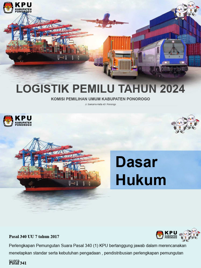 Logistik Pemilu 2024 di Ponorogo | PDF