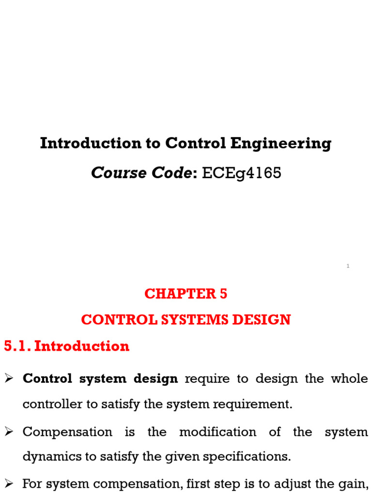 CHP 5 | PDF | Control Theory | Applied Mathematics