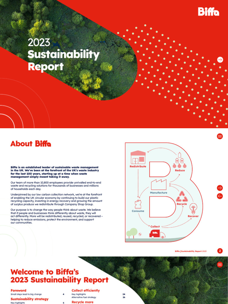 Biffa 2023 Sustainability Report | PDF | Recycling | Sustainability
