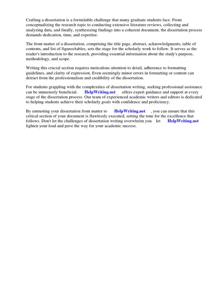 Dissertation Front Matter | PDF | Thesis | Science