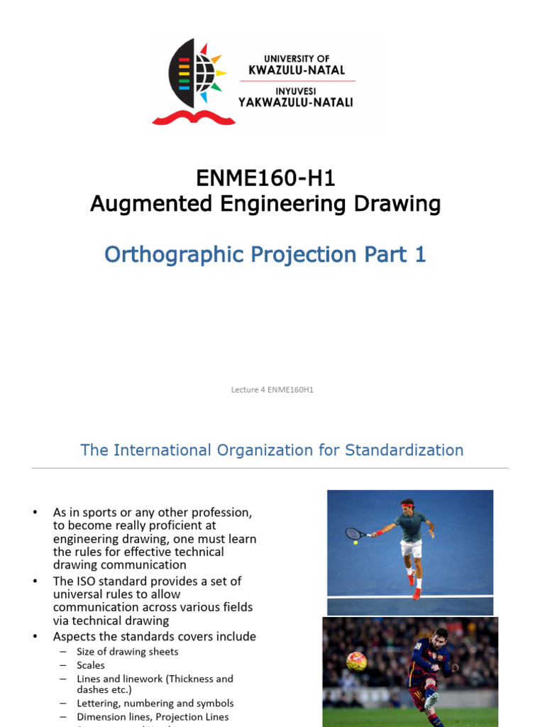 Lec 4 - Orthographic Projection P1 | PDF | Technical Drawing | Infographics