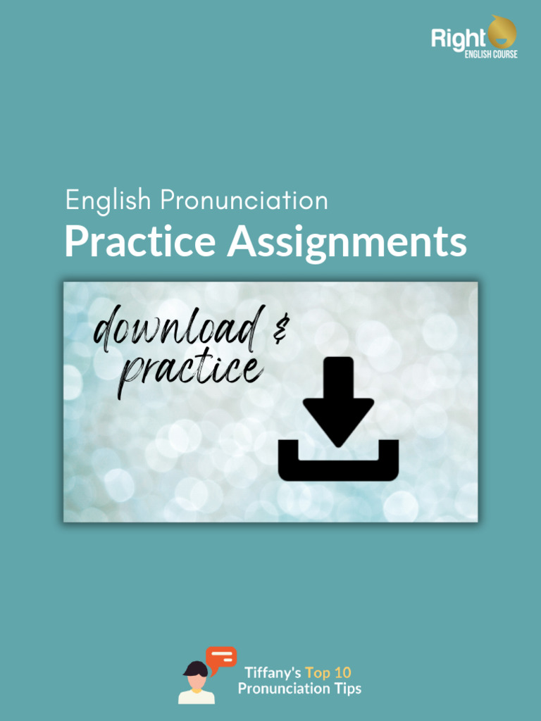Tiffany's Top 10 Pronunciation Tips PDF Workbook | PDF | Stress ...