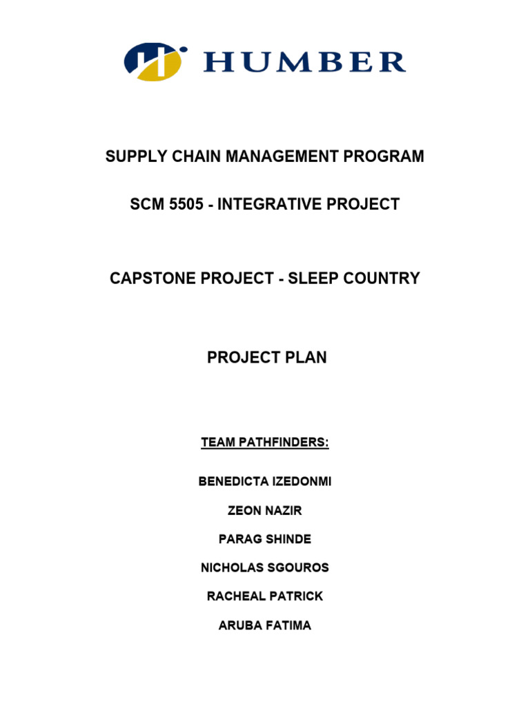 Project Plan | Download Free PDF | Supply Chain Management | Logistics