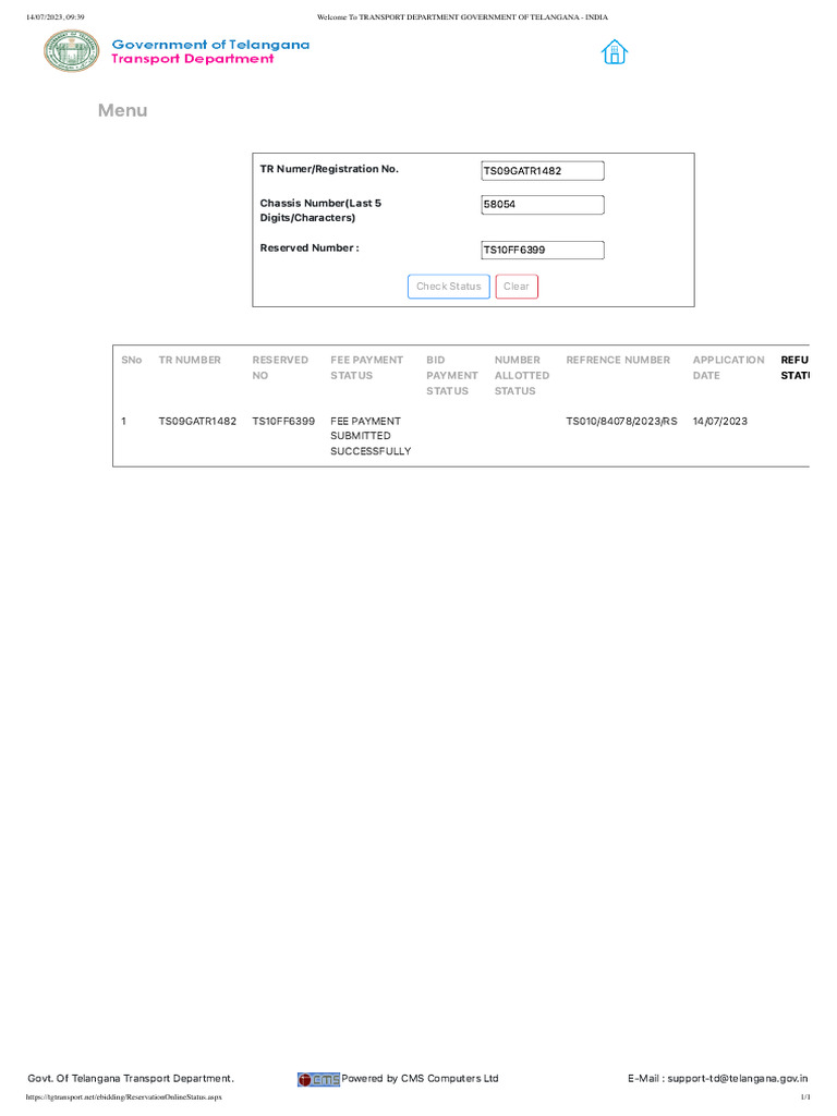 TG To TRANSPORT DEPARTMENT GOVERNMENT OF TELANGANA - INDIA | PDF