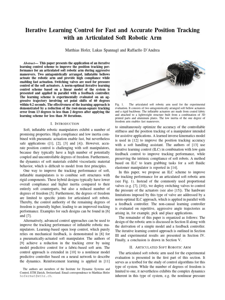 Robotic Arm1 Pdf Robotics Actuator