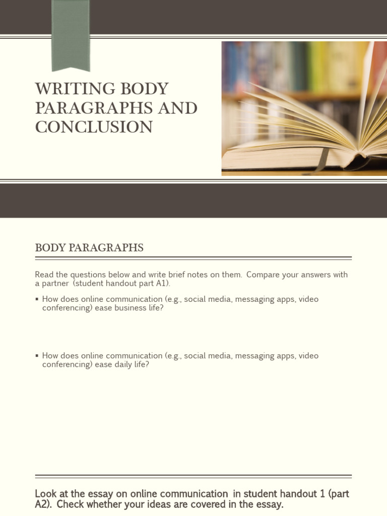 Writing Effective Body Paragraphs | PDF | Essays | Public Transport
