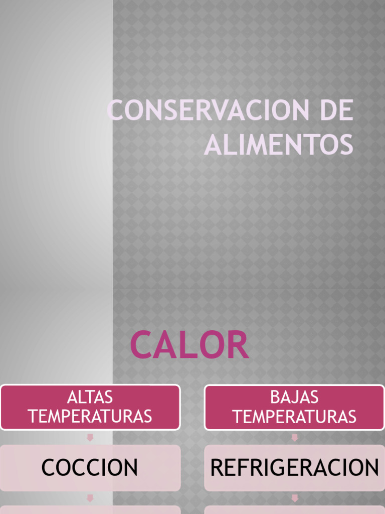 Conservacion de Alimentos | PDF | Cocinando | Conservación de los alimentos