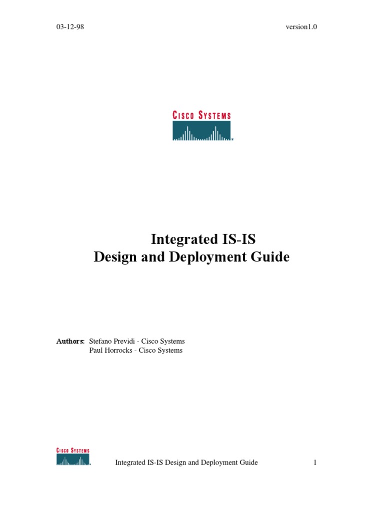Isis Design Guide | PDF | Routing | Router (Computing)