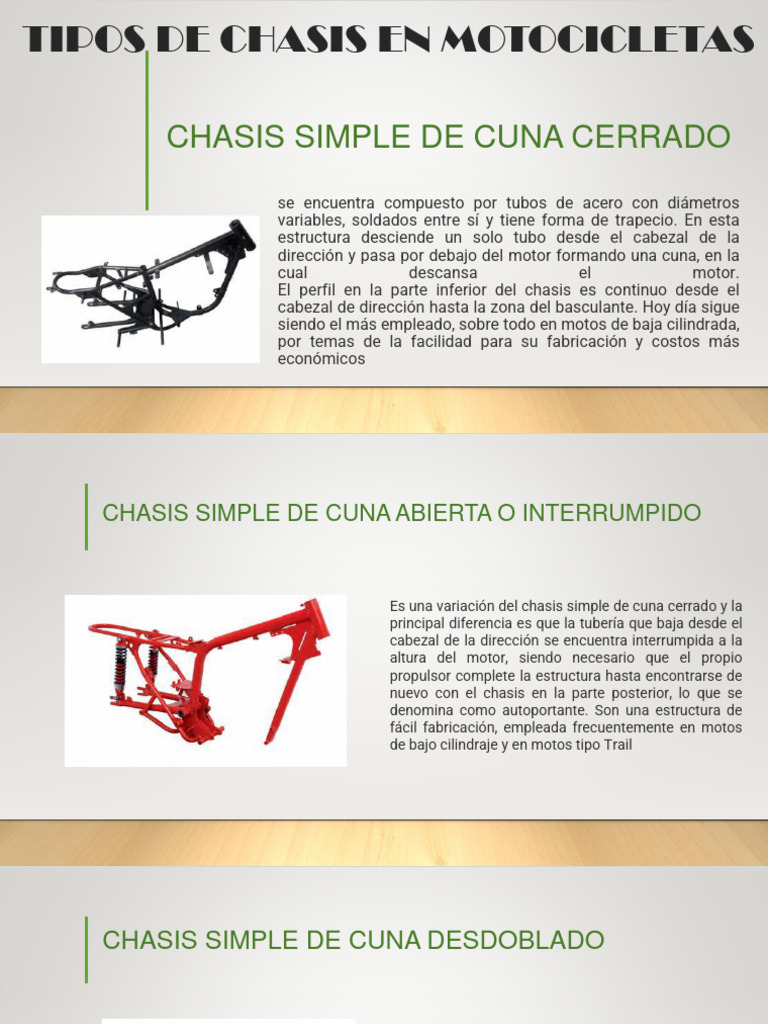 Tipos de Chasis en Motocicletas | PDF | Motocicleta | Vehículos