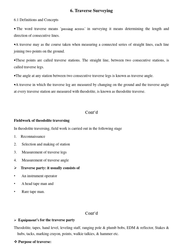 Traverse Surveying | PDF