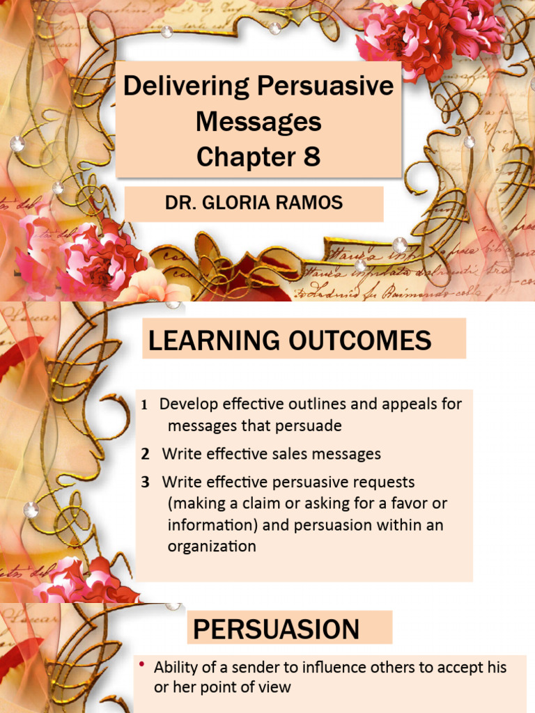 Delivering Perssuasive Messages | PDF | Persuasion | Cognition