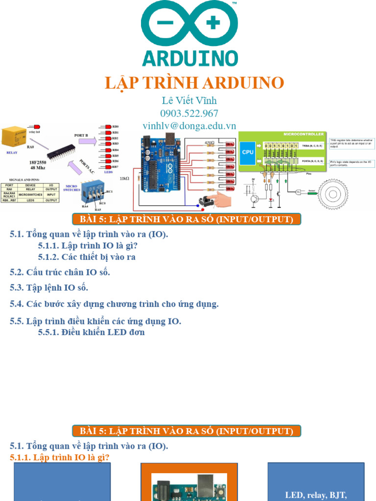 4_ARDUINO_Vao ra So | PDF