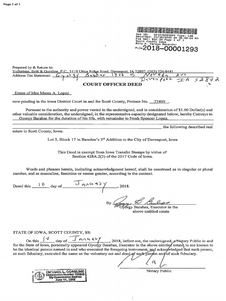 Deed For Bees House | PDF