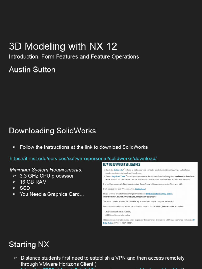 NX 12 - 1-Basic Modeling | PDF | Coordinate System | Rotation
