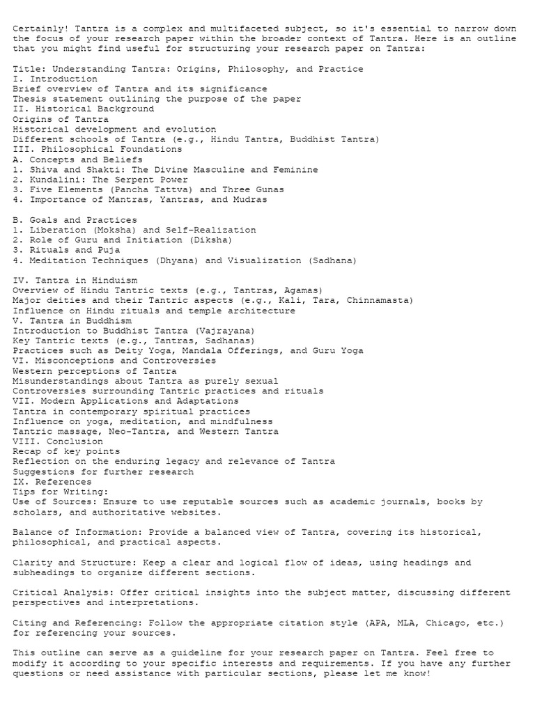 Tantra: Origins and Practices Guide | PDF | Tantra | Vajrayana