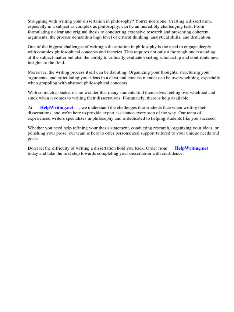 Dissertation Philo Tl Pdf Thought Idea