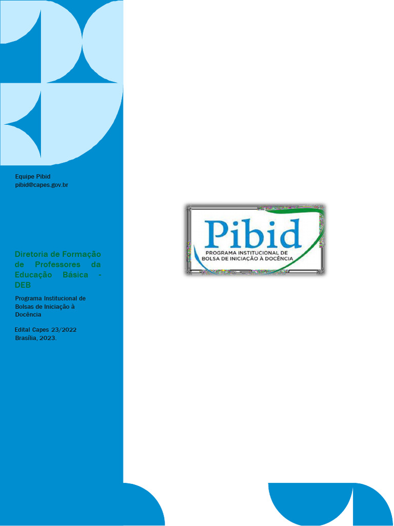 PIBID Relatorio | PDF | Pedagogia | Aprendizado