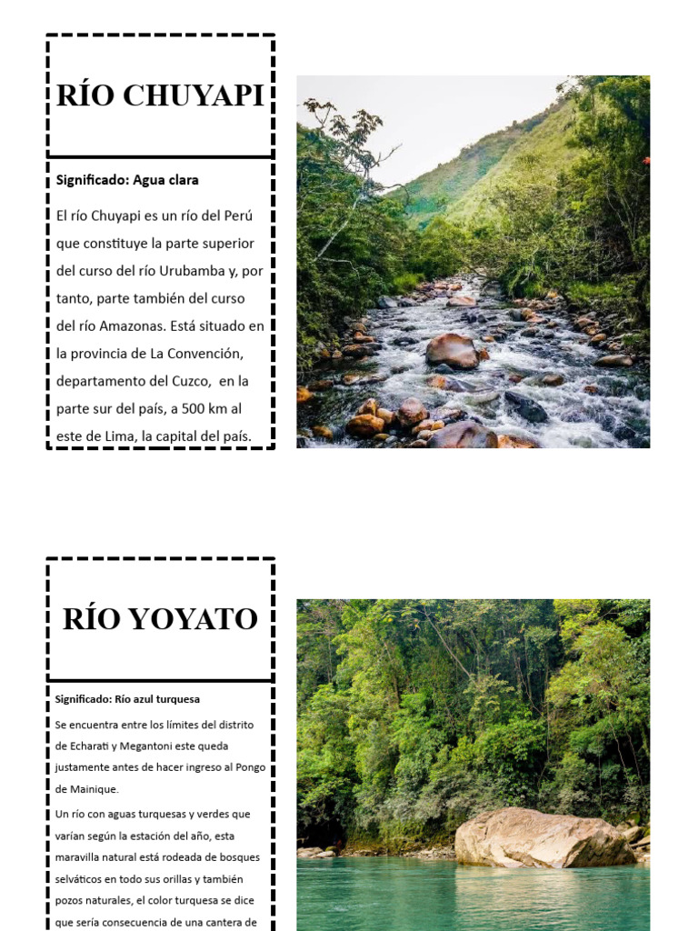 3 Tipos de Ríos (Aporte de Cesar Huillca Tapia) | PDF