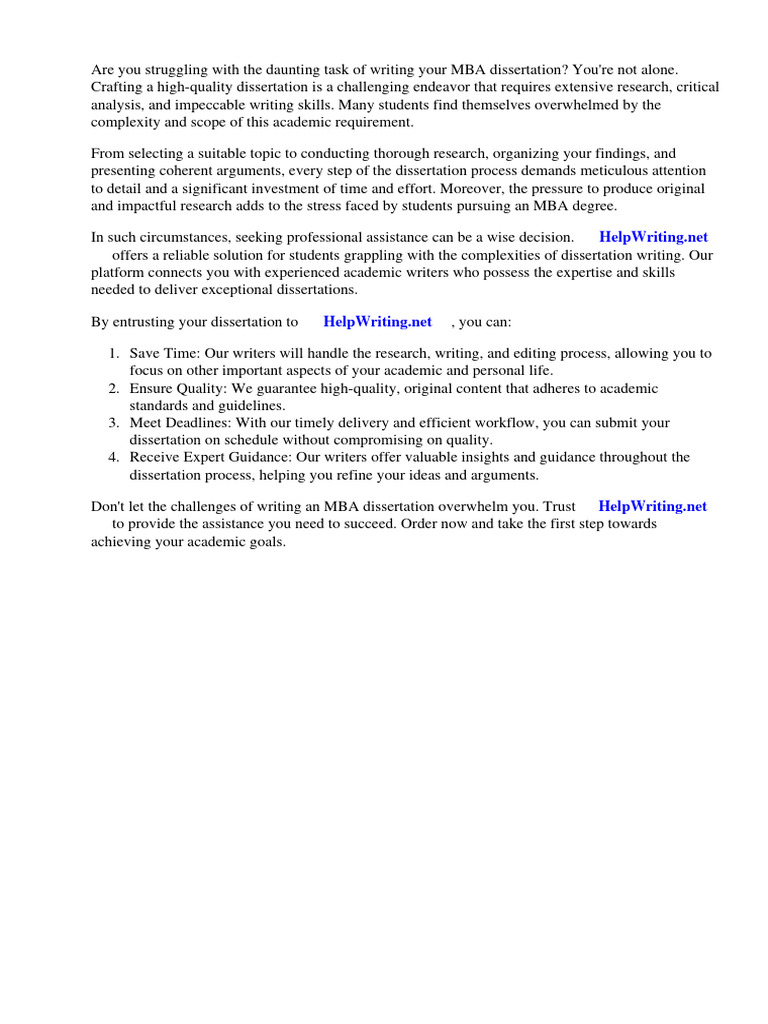 Free Mba Dissertation Examples | PDF | Marketing | Corporate Social ...