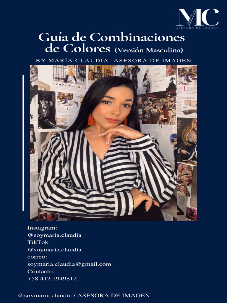 Guía de Combinaciones de Colores Hombre | PDF | Color | Azul