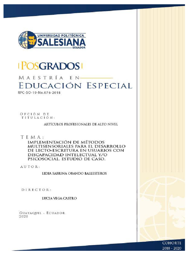 Educacion Especial | PDF