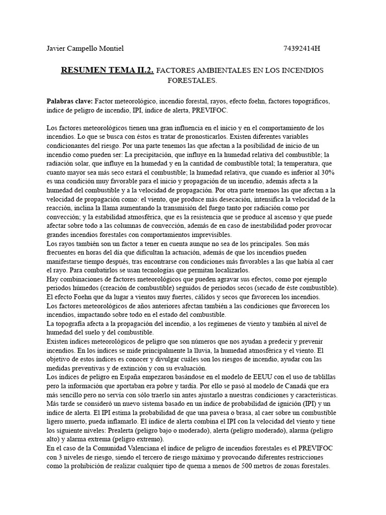 Resumen Tema Ii.2. | PDF | Relámpago | Herida