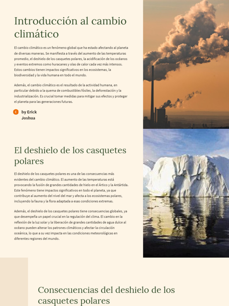 Introduccion-Al-Cambio-Climatico - PPTX 20240319 124149 0000 | PDF | Aumento del nivel del mar ...