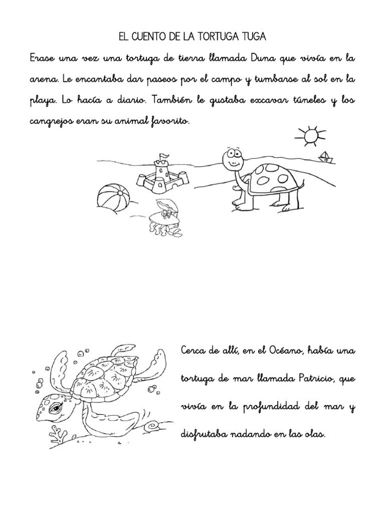 El Cuento De La Tortuga Tuga Descargar Gratis Pdf Playa