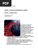 Biologjia 8 - Periudha 1 Test Blueprint | PDF