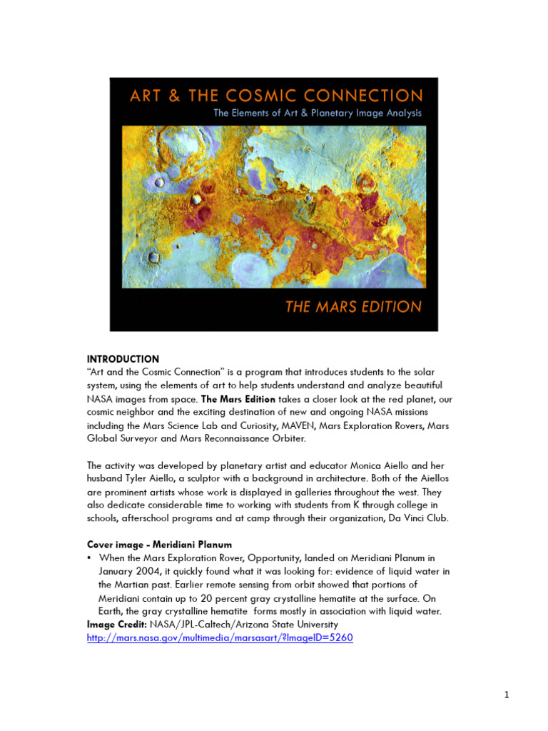 Cosmicart Mars Notes | PDF | Europa (Moon) | Mars