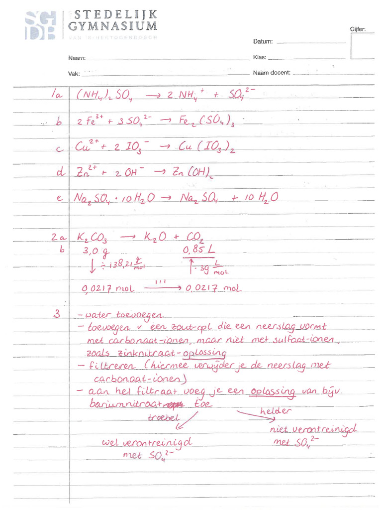 Oefentoets H4 Antwoorden | PDF