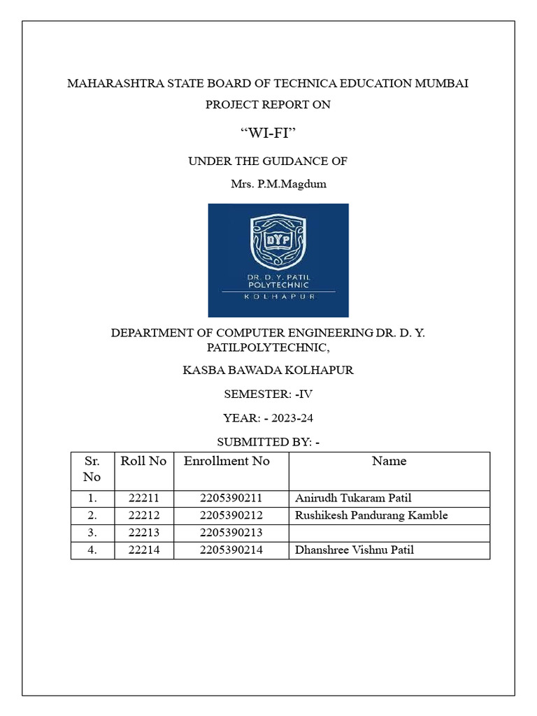 DCC Microproject | PDF | Wi Fi | Computer Network