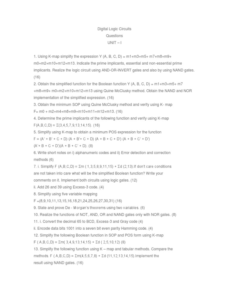 Digital Logic Circuits | PDF | Logic Gate | Computer Architecture