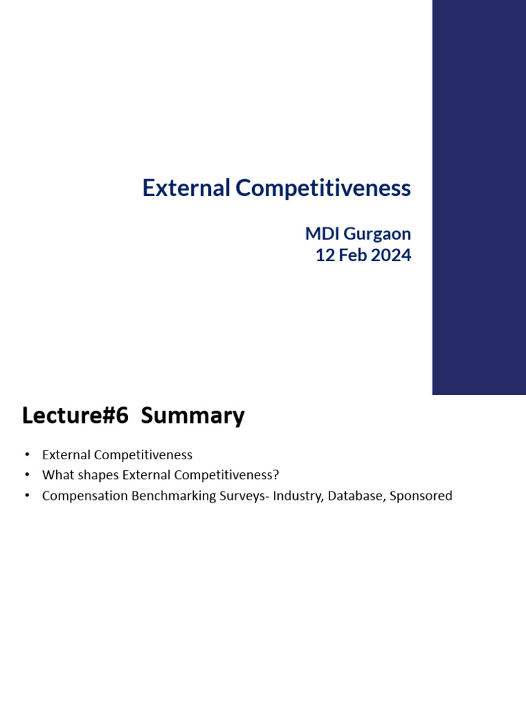 Compensation Benchmarking Process Overview | PDF | Salary | Statistics