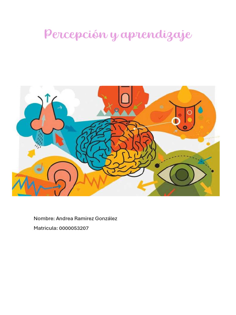Percepción y Aprendizaje | PDF | Percepción | Aprendizaje