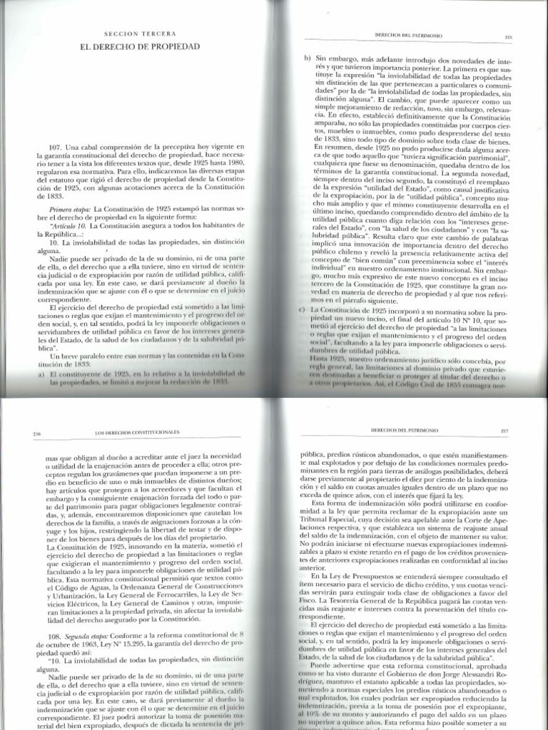 EL DERECHO de PROPIEDAD Evans de La Cuadra, Derechos Constitucionales ...