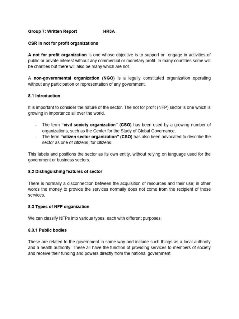 GGSR Written Report | PDF | Nonprofit Organization | Fundraising