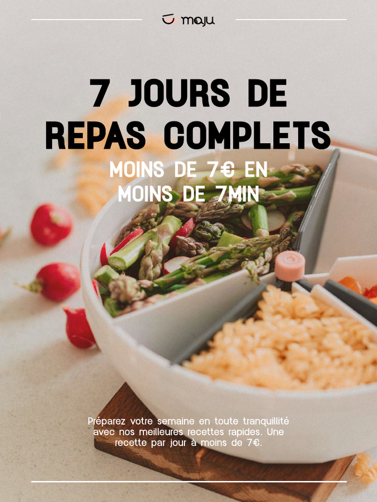Guide de Recettes Pour Une Semaine Maju | PDF