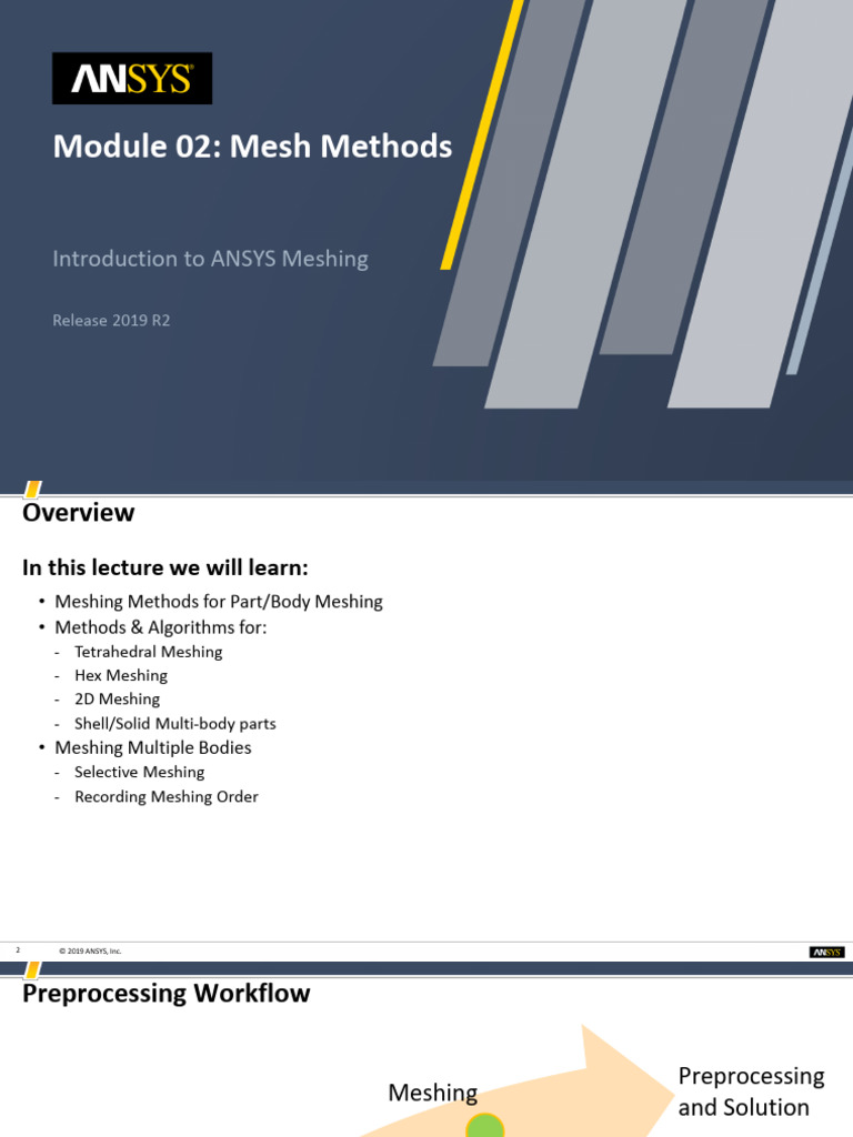 ANSYS Meshing Methods Overview | PDF | Tetrahedron