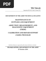 Maintenance of Supplies and Equipment Army Test, Measurement, and ...
