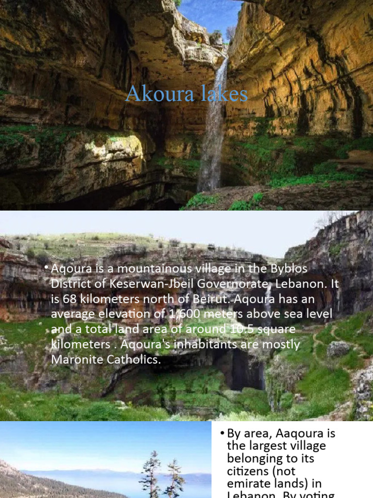 Akoura Lakes | PDF