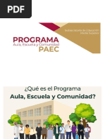 Programa Aula, Escuela y Comunidad - (Documento) | PDF | Plan de estudios | Aprendizaje