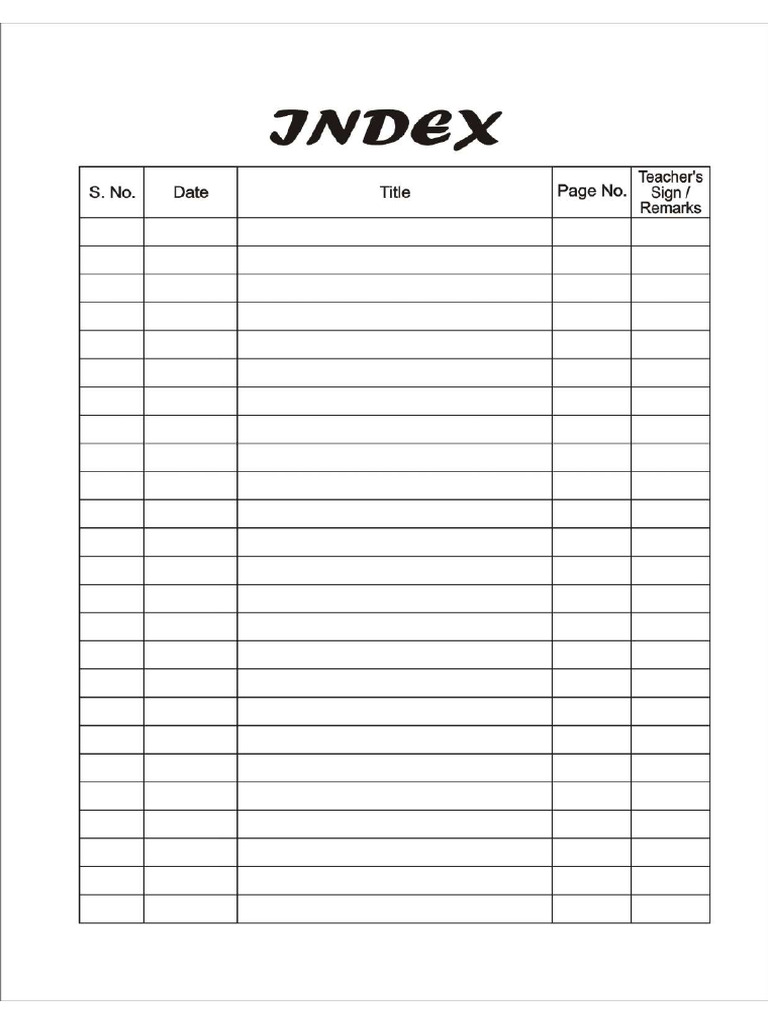 Index Index | PDF